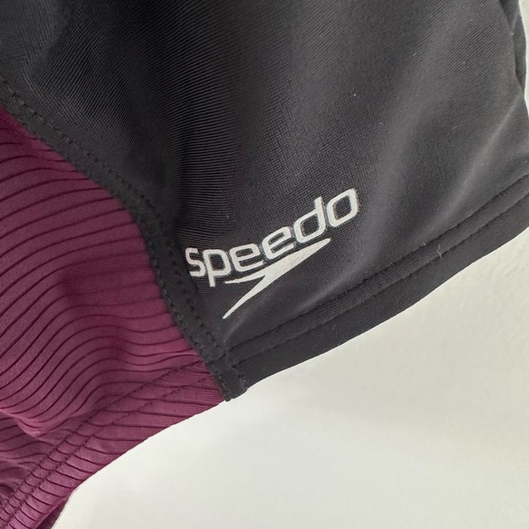 Speedo | Swim | Swimsuit Purple And Black Color One Piece Speedo | Poshmark